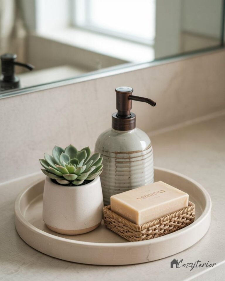 25 Bathroom Tray Decor Ideas to Keep Your Counter Pretty and Clutter ...