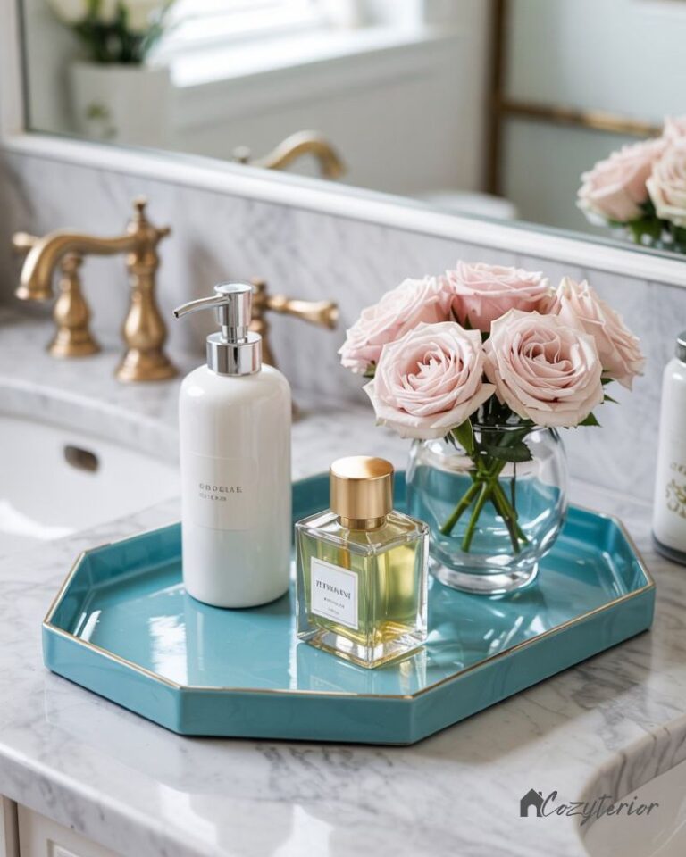 25 Bathroom Tray Decor Ideas to Keep Your Counter Pretty and Clutter ...